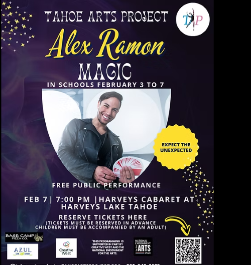 Tahoe Arts Project brings magician Alex Ramon to local schools, free ...