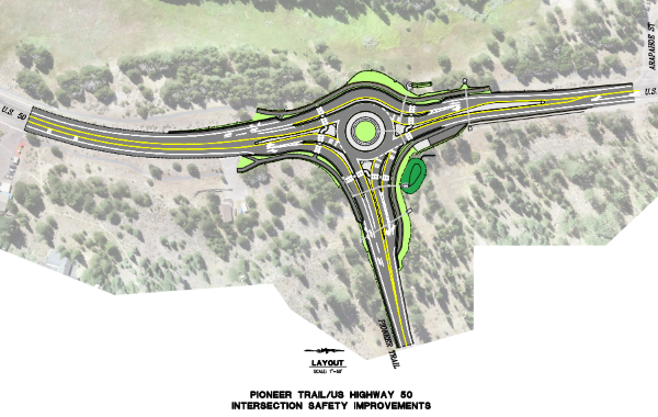 New roundabout in Meyers being constructed this summer at Pioneer Trail ...