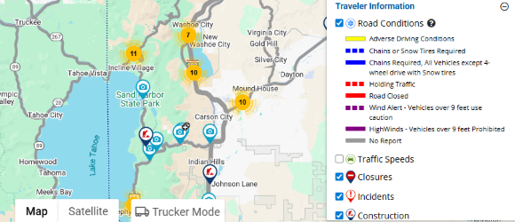 NDOT reminds drivers to use 511 NV travel info for updated highway ...